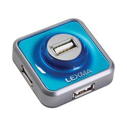 Sonic Informed | Peripherals | LEXMA HB04 4-PORT USB V2 HUB, BLUE